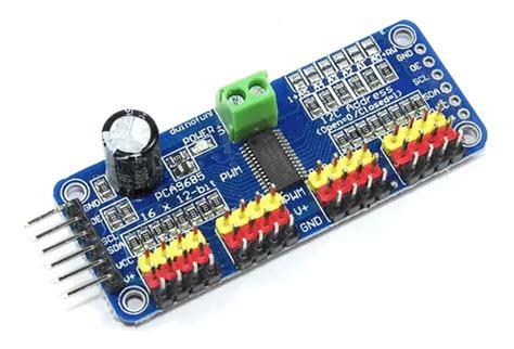 controlador servo 16 canales i2c pca9685 pwm servos arduino