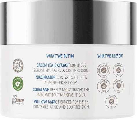 Buy The Moms Co Natural Green Tea Face Cream 50 Gm With Mono Carton