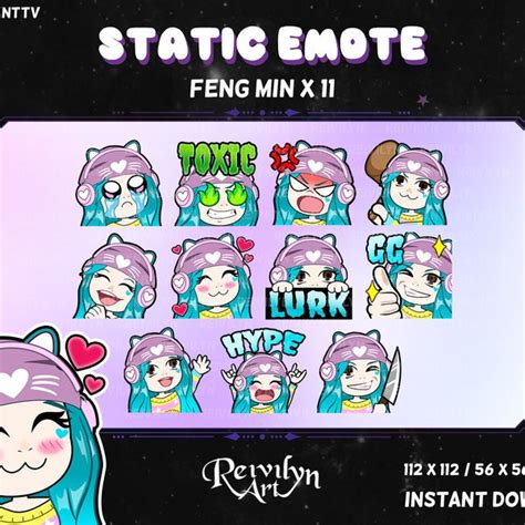 Feng Min Emote Etsy