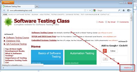start selenium webdriver test script on your own selenium tutorial