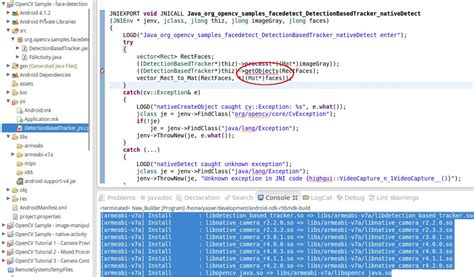 android native opencv face detection error stack overflow