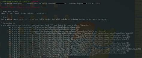 sonarqube gradle analyzing project task not found in root project
