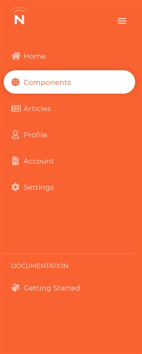 drawer now ui flutter creative tim