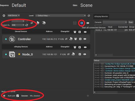 sync unreal ndisplay nodes perforce