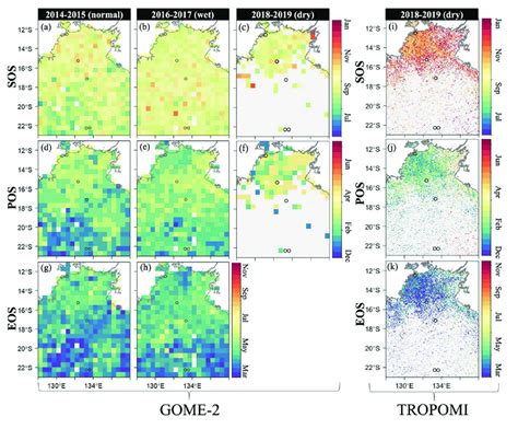 Spatial Patterns Of Vegetation Phenology Based On A H Gome 2 Sif And