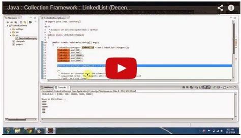 java ee java collection framework linkedlist