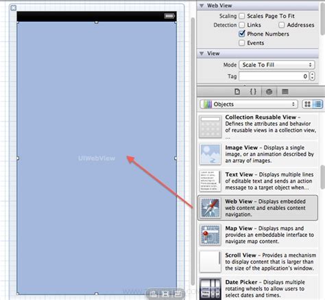 ios iphone web view uiwebview open web site and html objective c