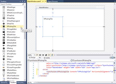 getting started with wpf tile control syncfusion