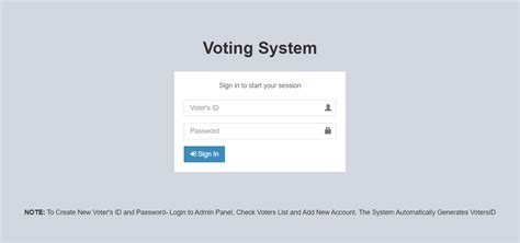 voting management system using php my sql with source code free