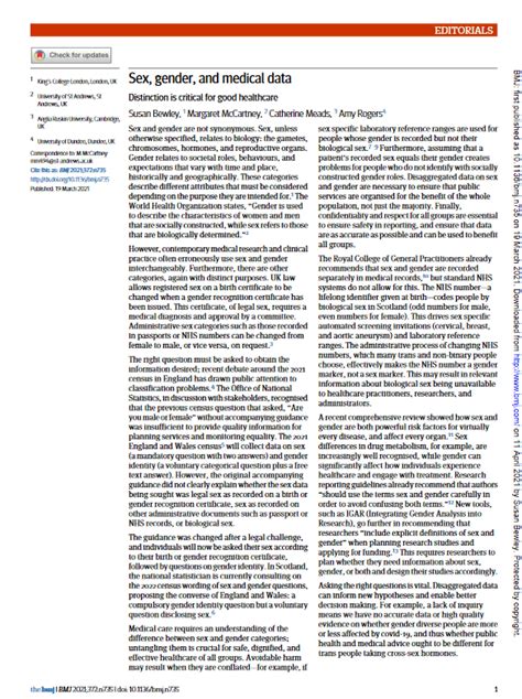 sex gender and medical data gender and public health emergencies