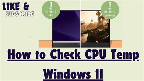 How To Check Cpu Temp Windows 11 Youtube