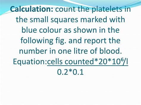 Ppt Manual Platelet Count Powerpoint Presentation Free Download Id
