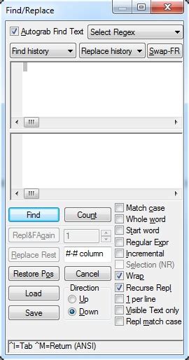 advanced find replace in notepad leonard nelson