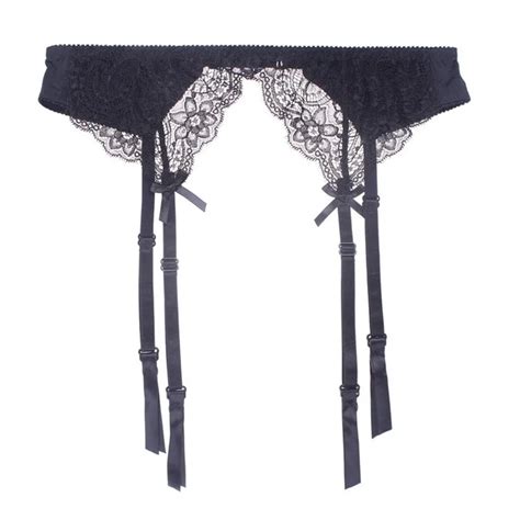 Ultrathin Sheer Lace Wedding Garter Belt For Thigh High Stockings