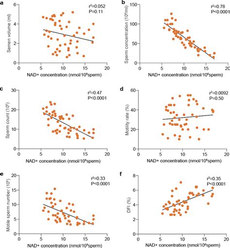 Correlation Between Intracellular Nad Levels And Semen Parameters