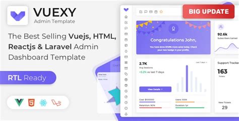 vuexy v6 0 vuejs react html and laravel admin dashboard