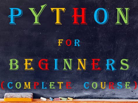 python for beginners complete course teaching resources