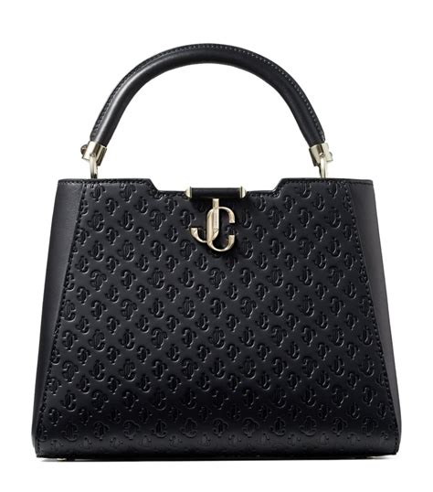 jimmy choo medium leather avenue top handle bag harrods us