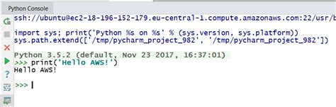running flask with an ssh remote python interpreter