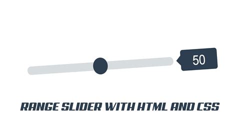 custom range slider with html css and javascript