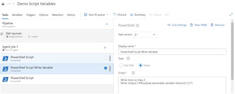 azure devops pass variables between tasks azure greg