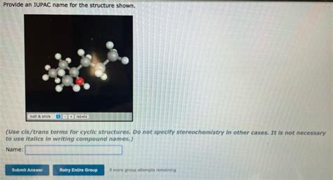 [solved] Provide An Iupac Name For The Structure Shown 1 Andn