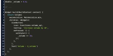text and icon flutter code example