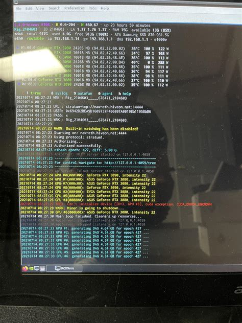 anyone know how to fix this issue t rex can t initialize device cuda