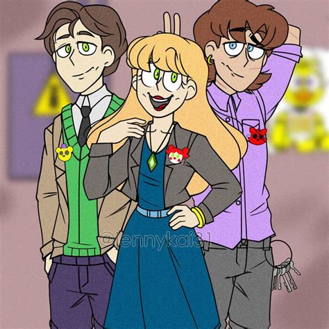 Afton Adults By Jenny Kai 31 On Deviantart Afton Fnaf Movie Fnaf Funny