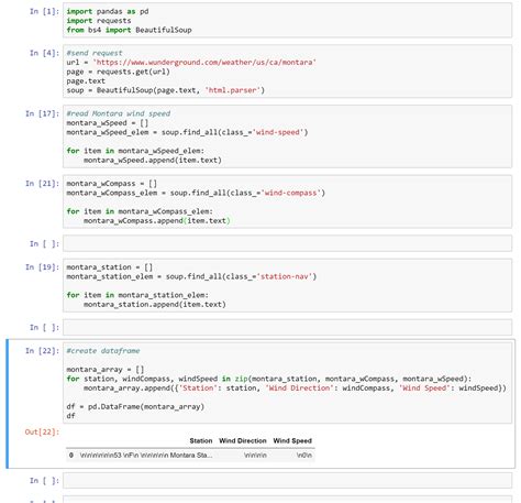 python web scraping updating adding to a dataframe using pandas