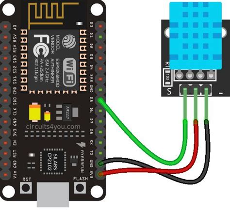 esp8266 dht11 humidity temperature data logger