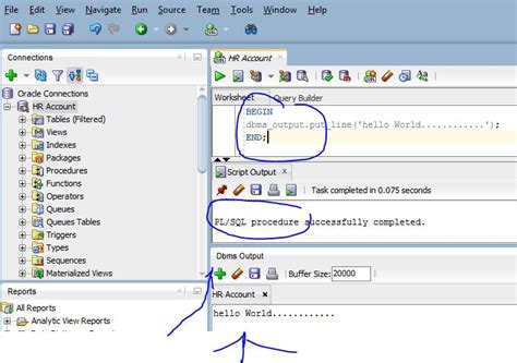 plsql unable to see dbms output in oracle sql developer stack overflow