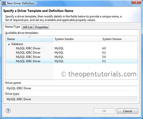 eclipse dtp configure mysql datasource using data source explorer
