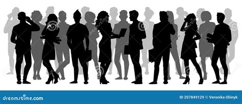 Crowd Silhouette People Group Shadow Silhouettes Adult Male And