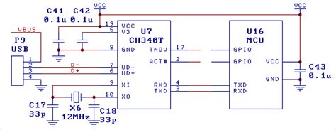 ch340e usb转串口 ic测试电路 ch340e转ttl典型电路 csdn博客