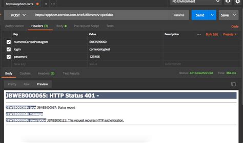 postman basic authentication without username and password stack