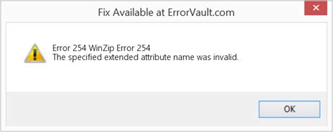 how to fix error 254 winzip error 254 the specified