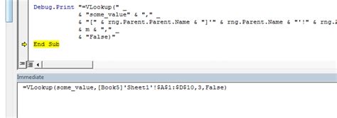 excel how to get back formula after applied vlookup using vba