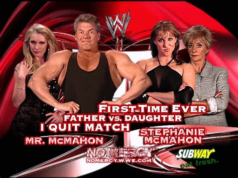 Vince Mcmahon Vs Stephanie Mcmahon No Mercy 2003 R Wwematchgraphics
