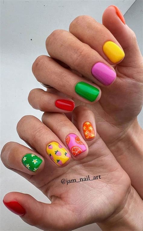 50 Cute Summer Nails For 2023 Bright And Bold Short Nails