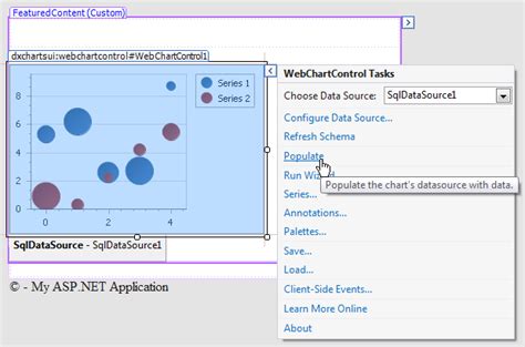 specify series data members asp controls and mvc