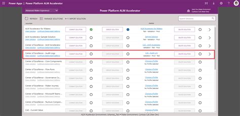 configuring the alm accelerator for power platform deployment user