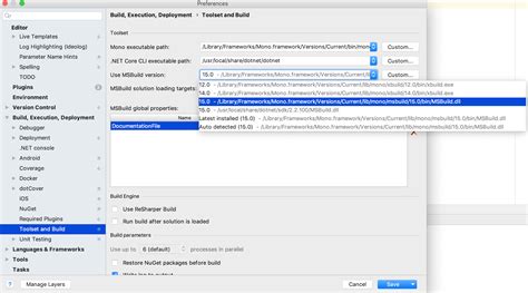 incompatible versions of mono msbuild and core sdk msb4018