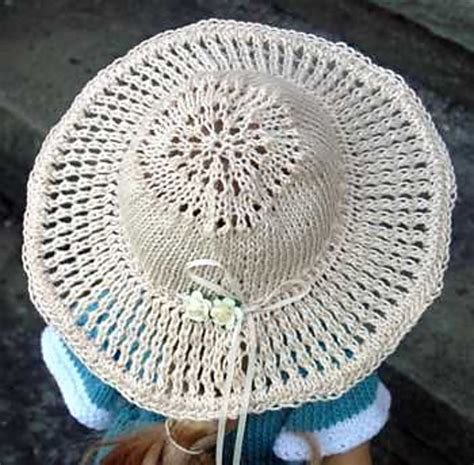Ravelry American Girl Doll Summer Breeze Hat Knit Version Pattern By