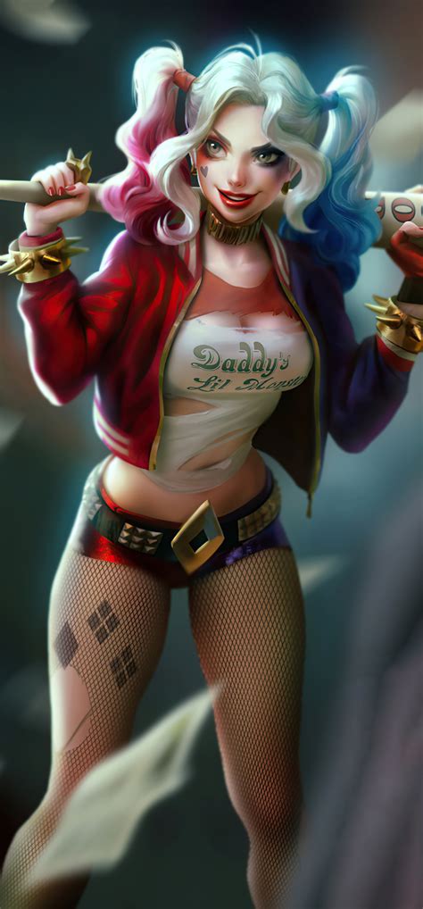 1242x2668 Harley Quinn Dadys Lil Monster 4k Iphone Xs Max Hd 4k