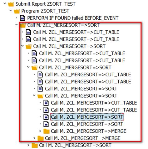 sap abap central eight different sort algorithms