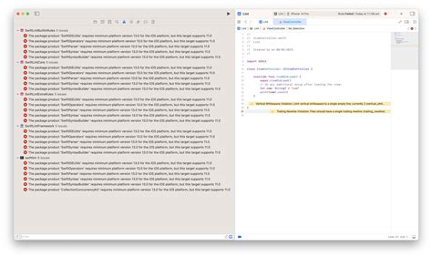 cannot build or run when swiftlint installed via swift package