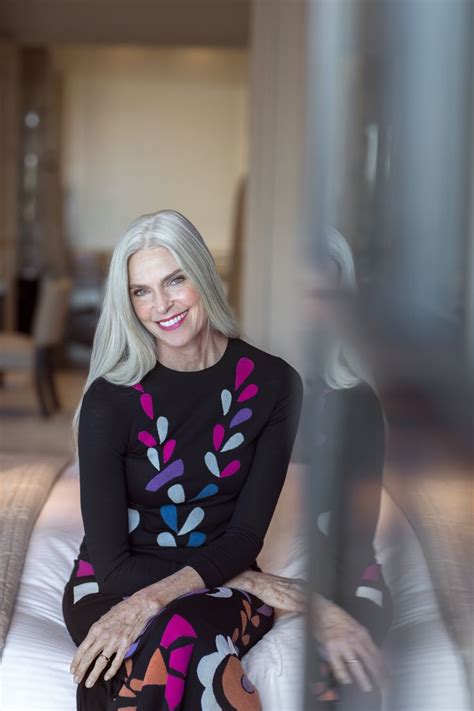 Bright Colored Dress Long Grey Hair Roxanne Gould Beautiful Gray