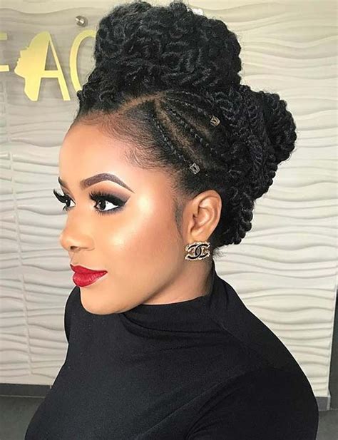 Braided Updo Hairstyles For Black Hair 2024 Roana Etheline