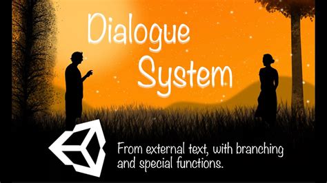 dialogue system unity tutorial 1 youtube